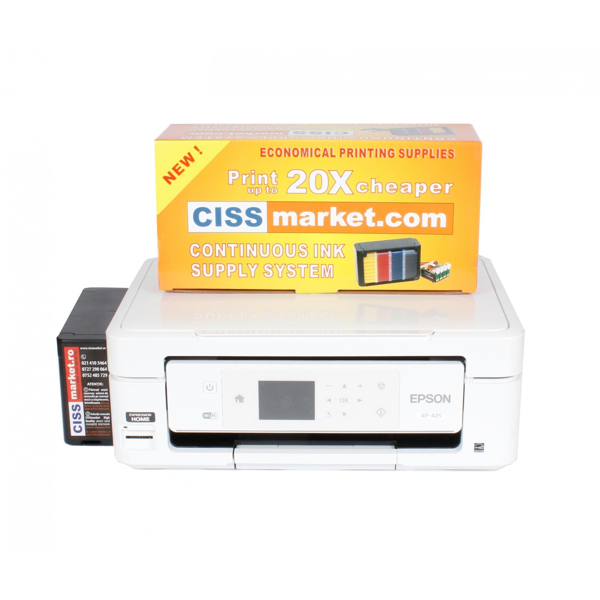 Epson Expression Home XP-445 CISS, LCD, WiFi, Touch Panel | CISSmarket.ro
