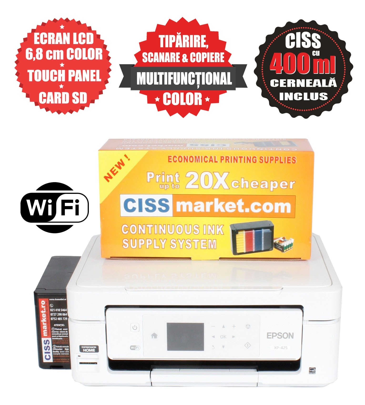 Epson Expression Home XP-445 cu CISS | CISSmarket.ro